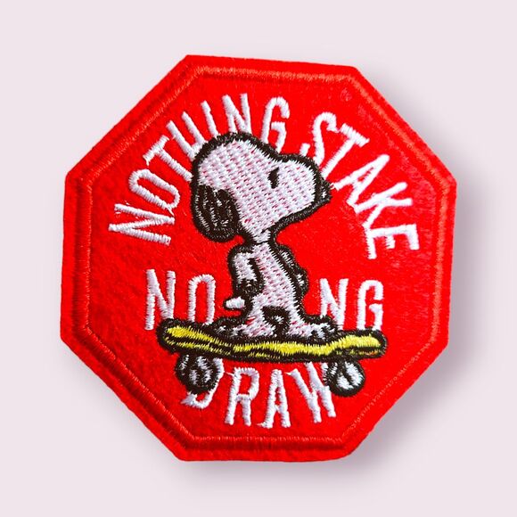 Design | Iron On Patchcraftsnothing Stake Nothing Drawpeanuts Snoopy ...